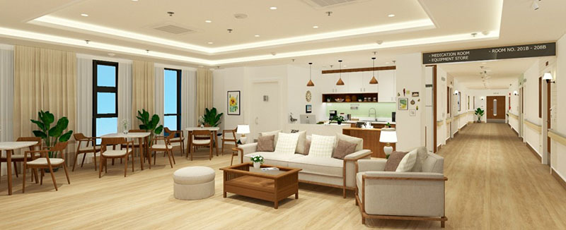 Green Garden Villa Nursing Home Interior Renovation | YOURS Design ...